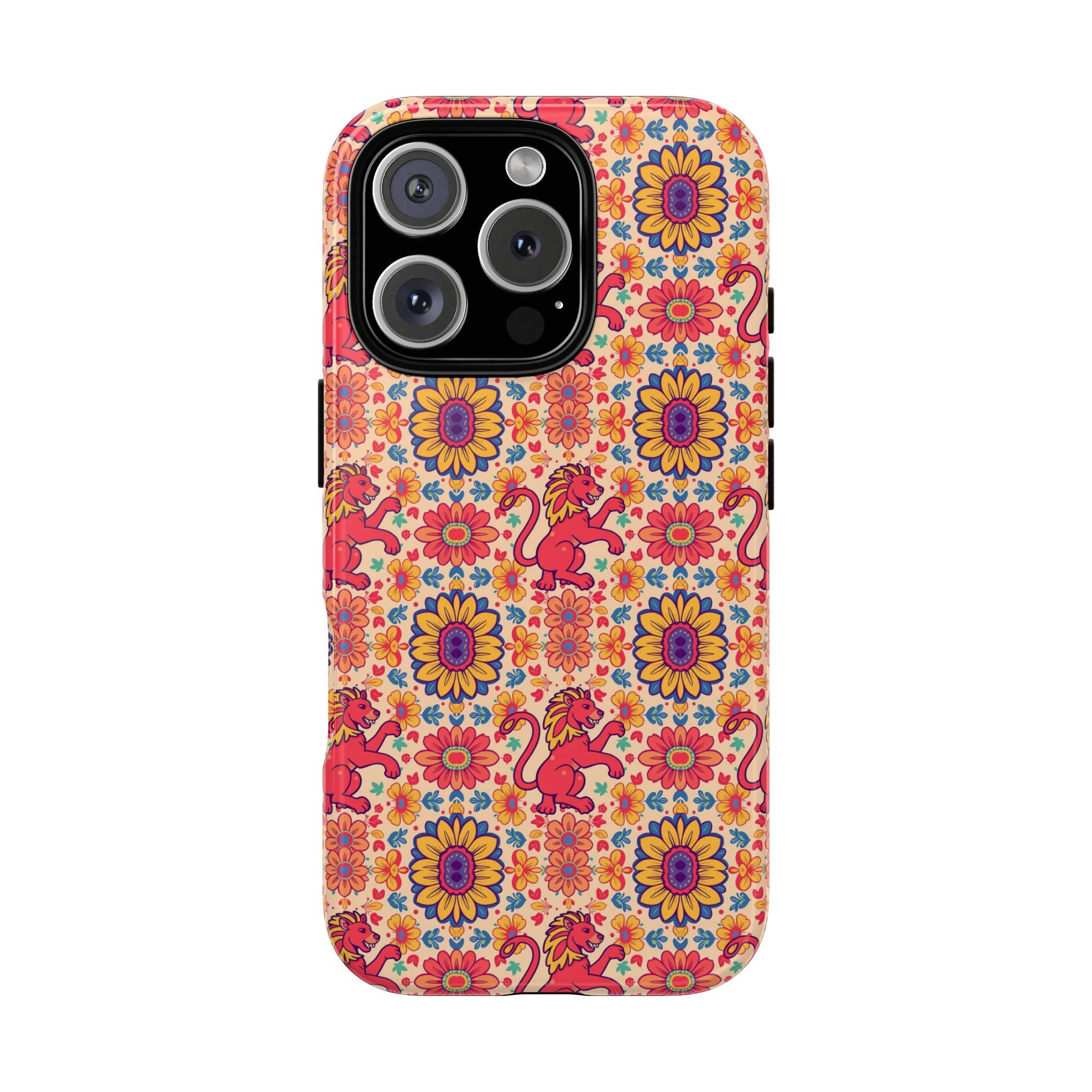 Tough Cases, Leo, Zodiac v1, Flower Pattern – Constylation